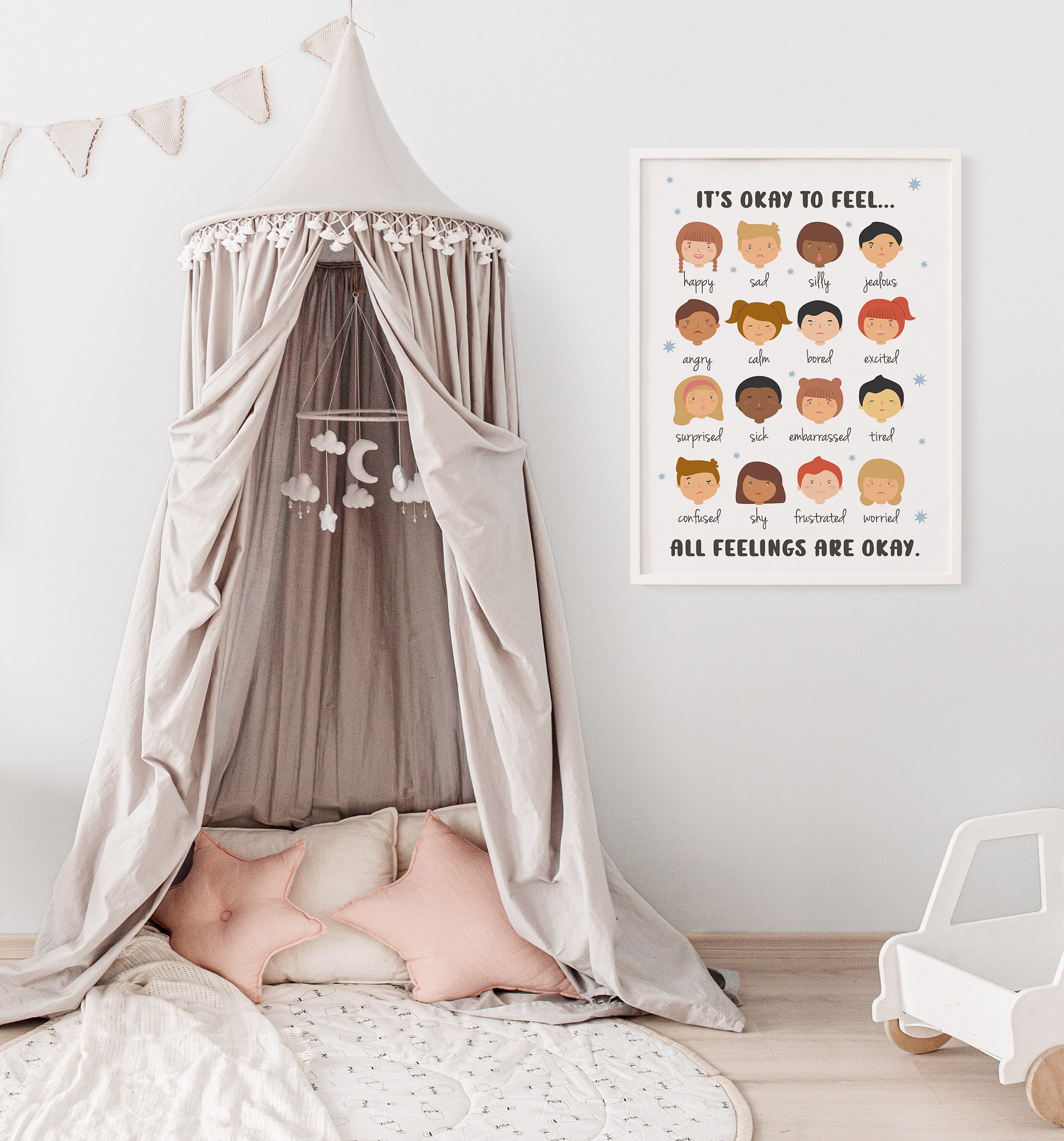 Feelings Chart | My Emotions Poster | Calming Corner | Montessori ...