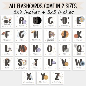 Outer Space Educational Flashcards & Posters | Preschool Flash Cards ...