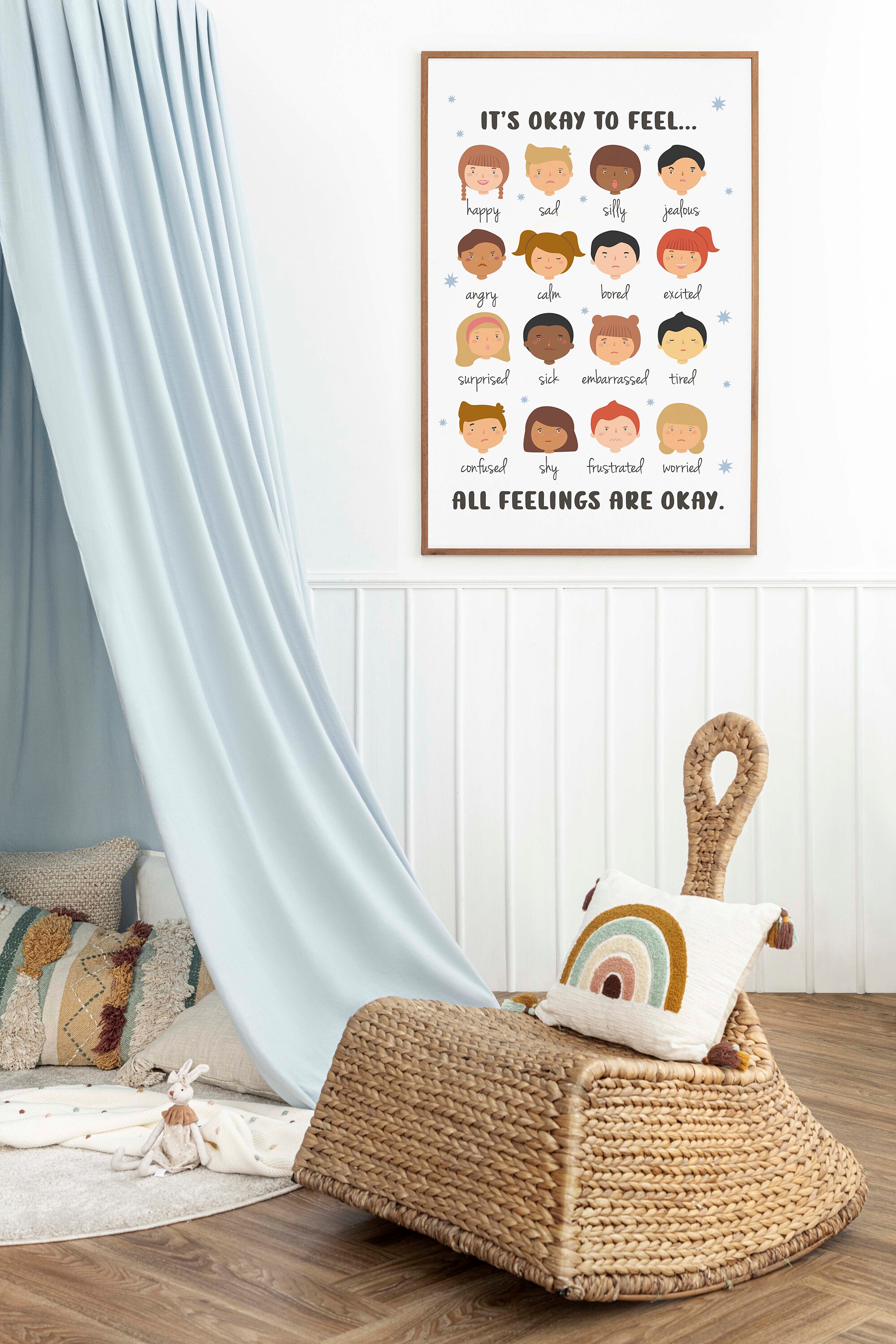 Feelings Chart | My Emotions Poster | Calming Corner | Montessori ...