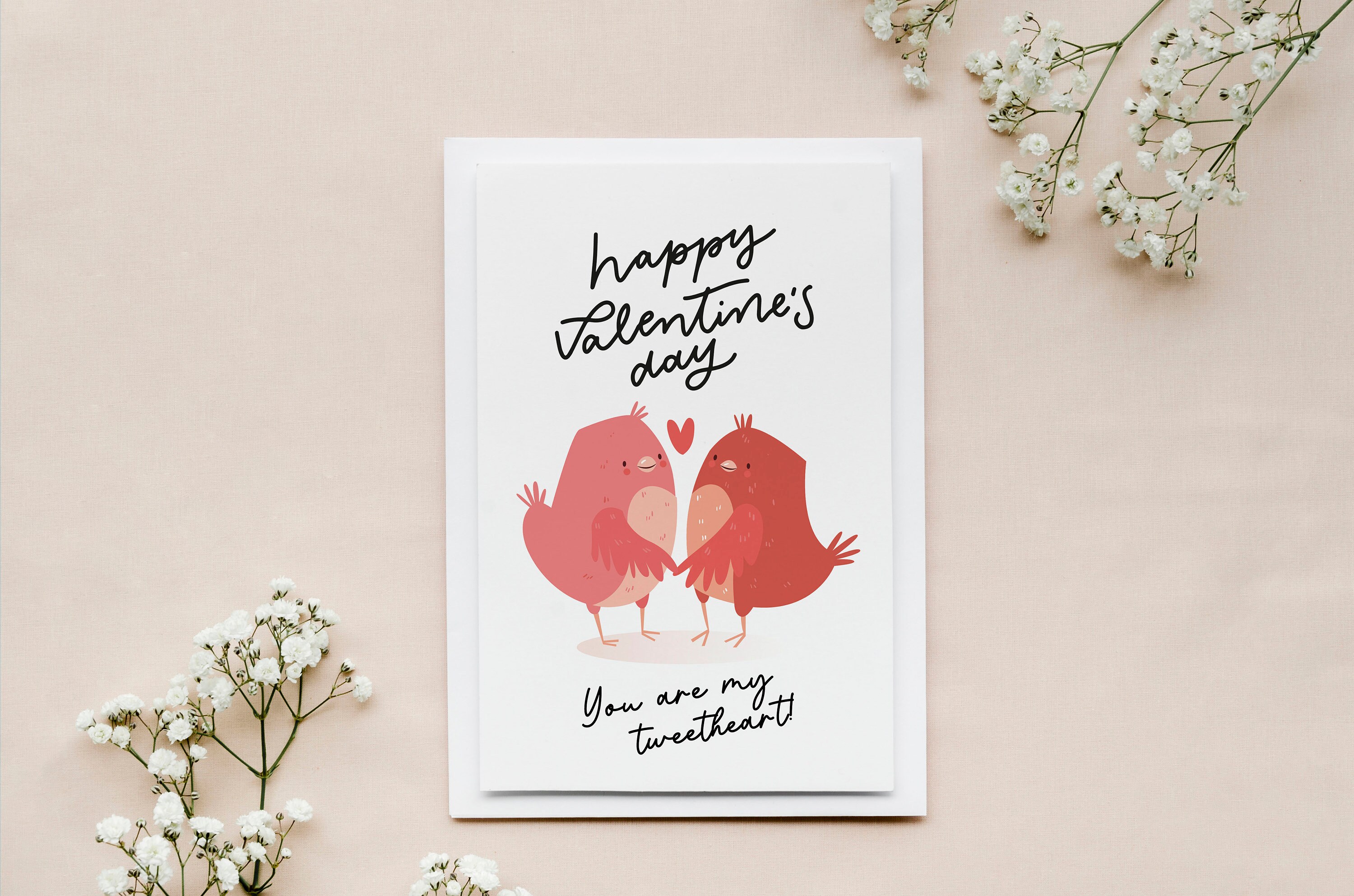 Printable Valentines Birds Couple Card Digital Valentines Day Card You ...
