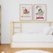 Zebra on Scooter Name Poster Set | Cute Watercolor Safari Animal Print ...