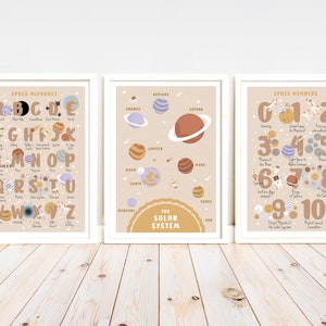 Space Alphabet Classroom Print | Learn the ABC Preschool | Homeschool ...
