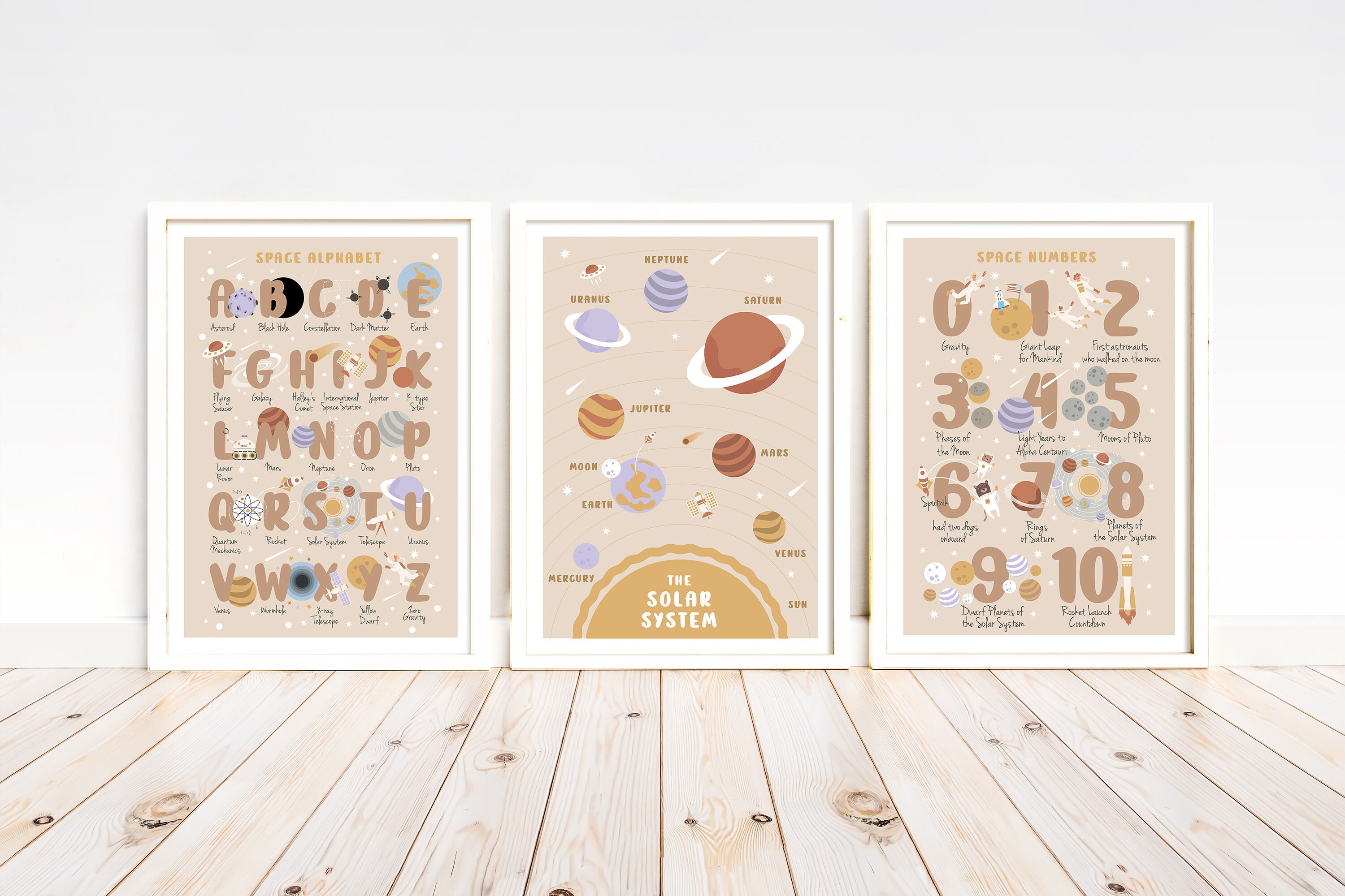 Space Alphabet Classroom Print | Learn the ABC Preschool | Homeschool ...