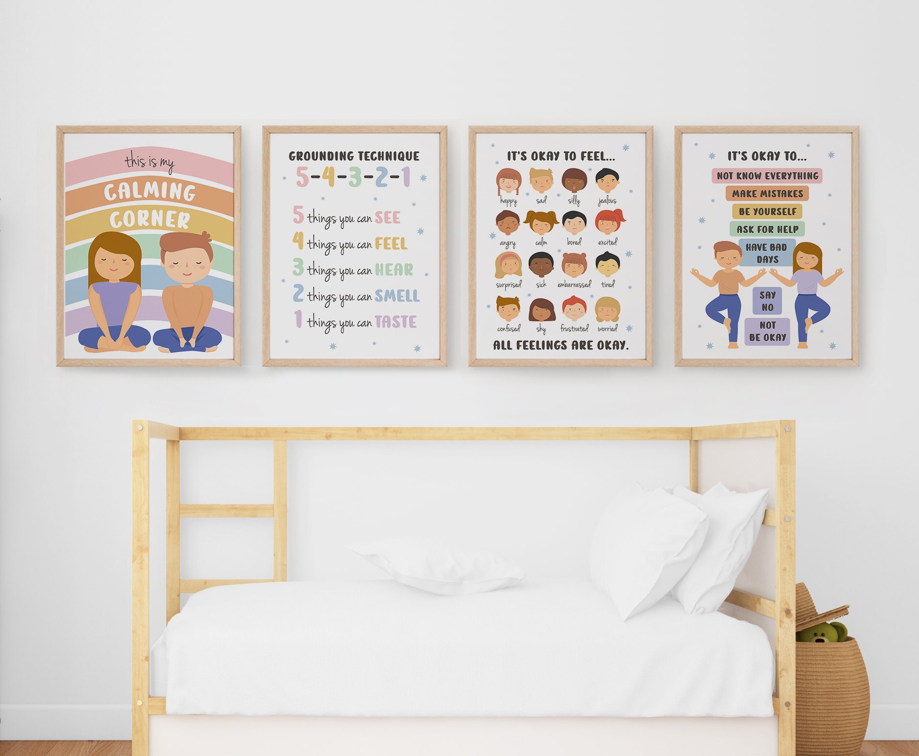 Calm Down Corner Posters for Kids Feelings Bundle Montessori Homeschool ...
