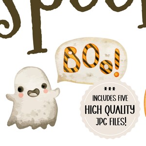 Feeling Spooky Poster Watercolor Kids Halloween Print Cute Halloween ...