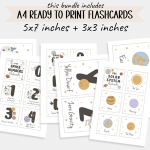 Outer Space Educational Flashcards & Posters | Preschool Flash Cards ...