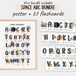 Outer Space Educational Flashcards & Posters | Preschool Flash Cards ...