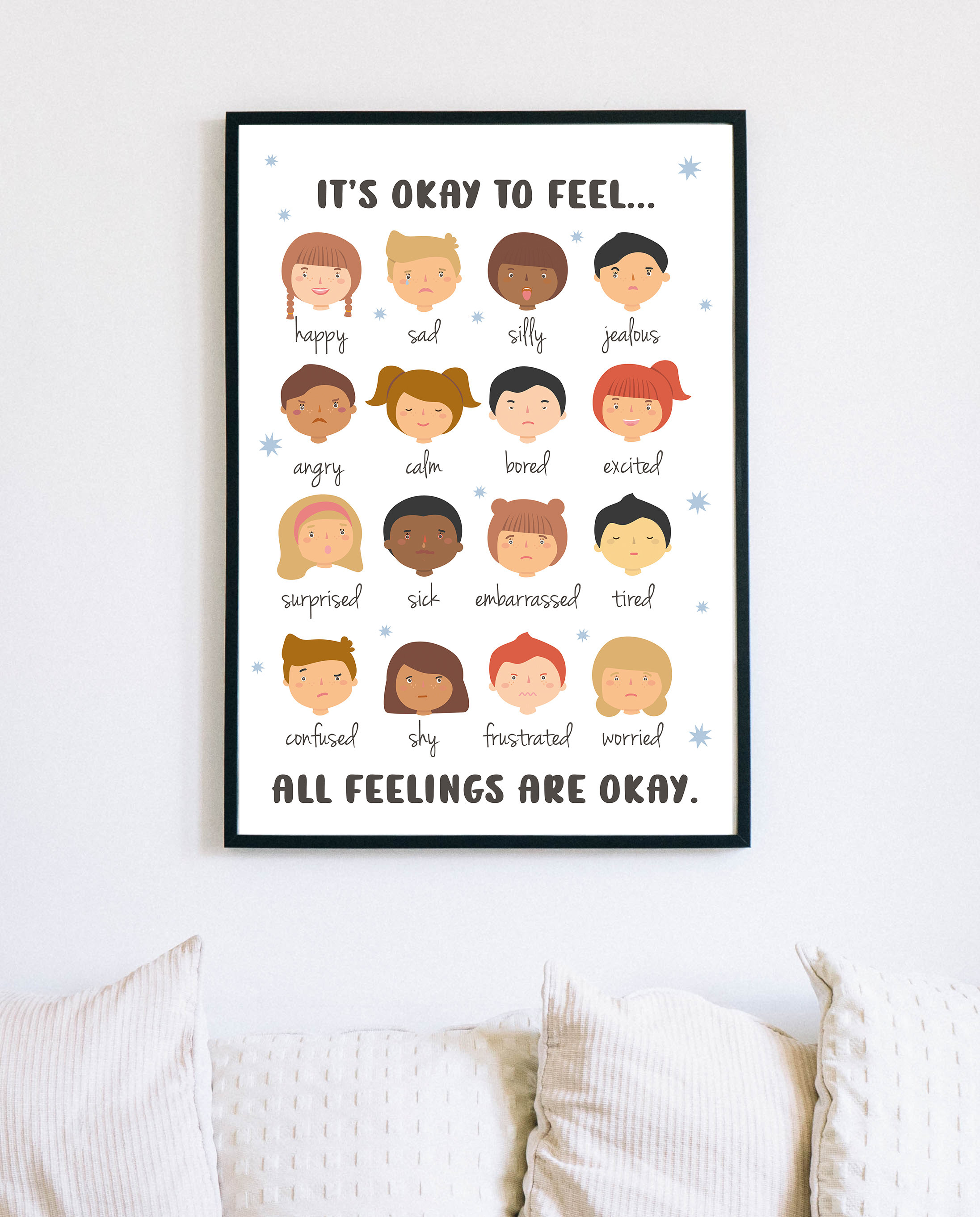 Feelings Chart | My Emotions Poster | Calming Corner | Montessori ...