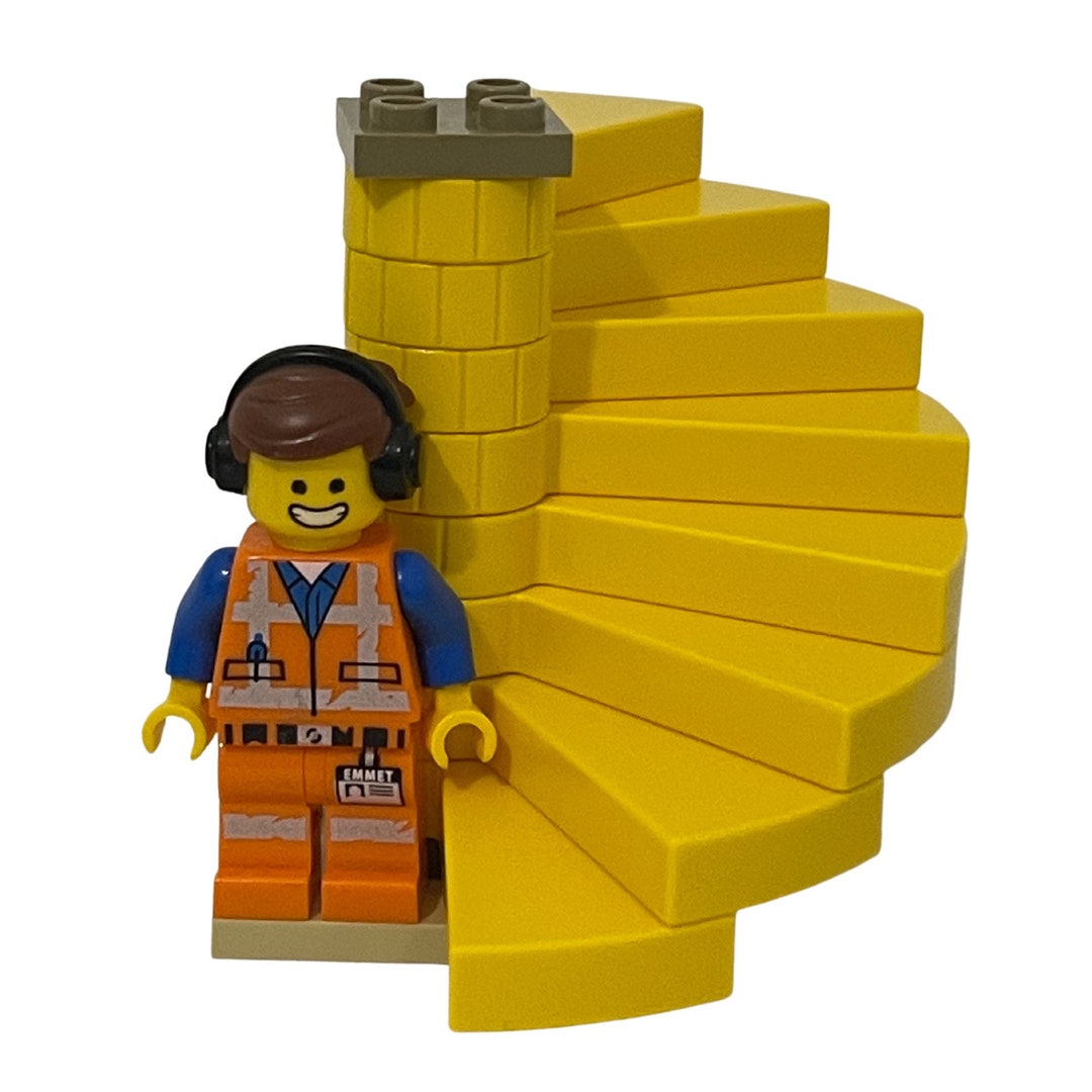 Lego Spiral Staircase Yellow 8 Steps Brown Tan Top & Bottom - Etsy UK