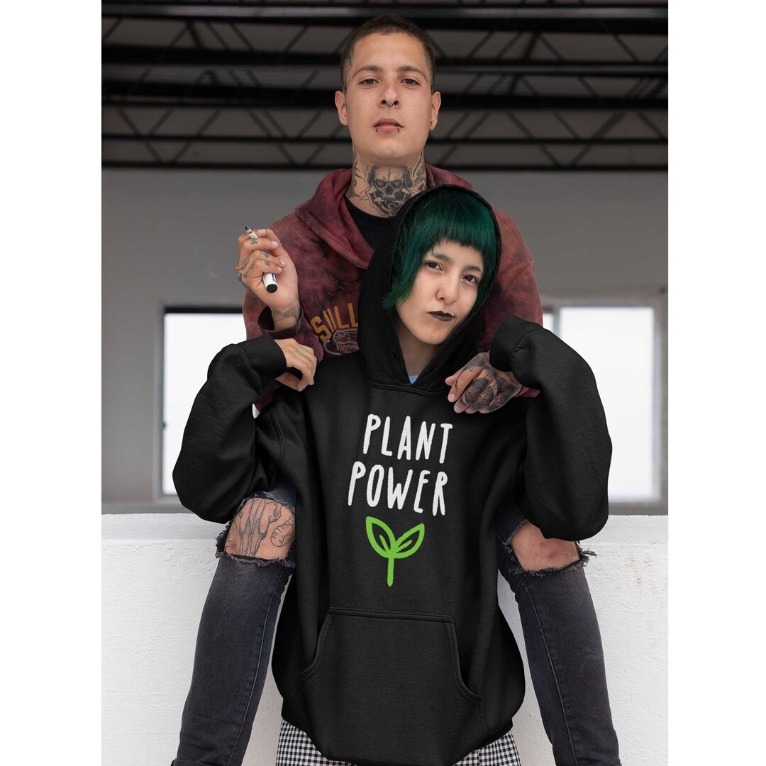 Plant Power Logo Organic Cotton & Recycled Polyester (unisex) Vegan ...