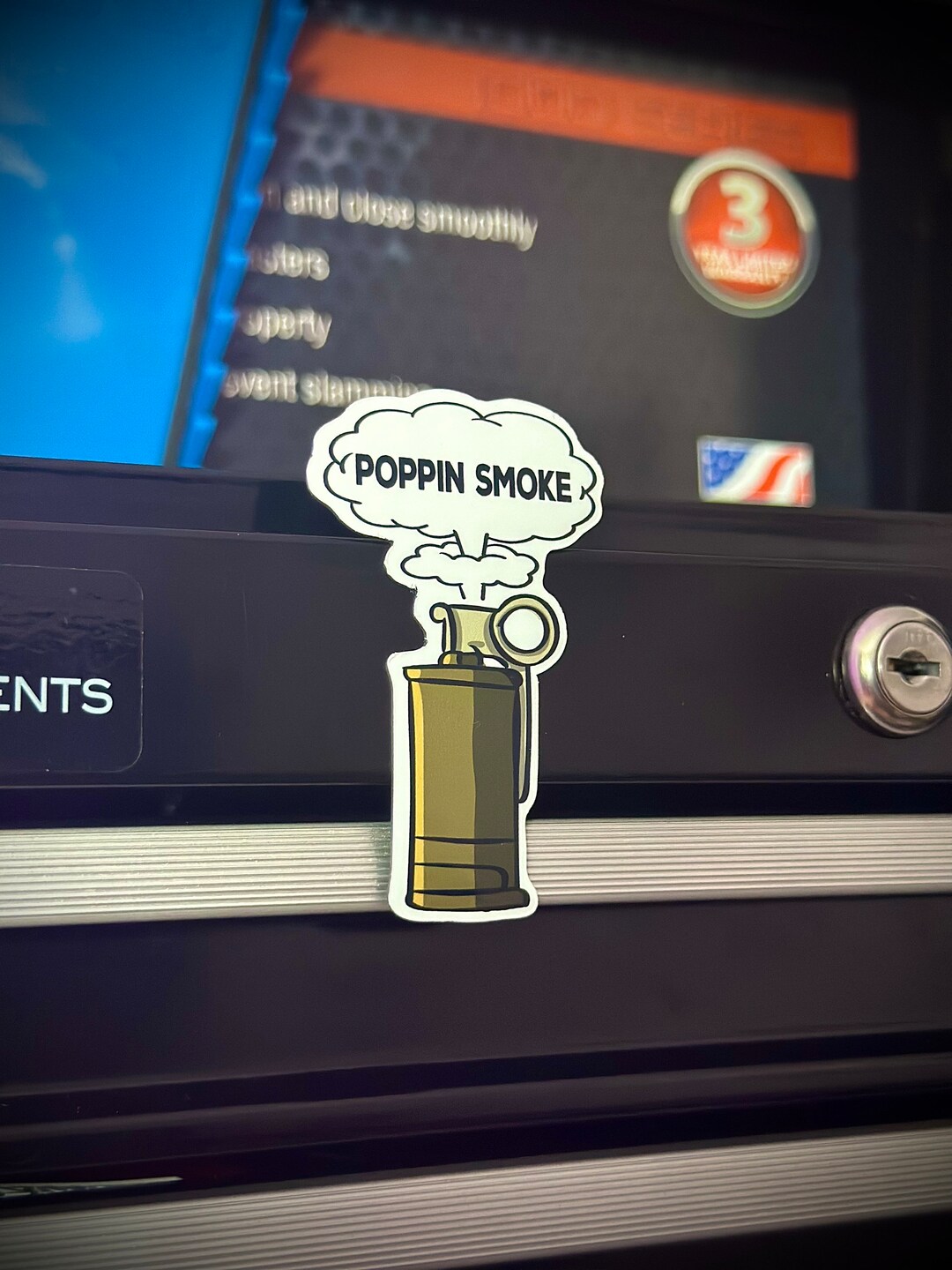 Toolbox Stickers Poppin Smoke - Etsy