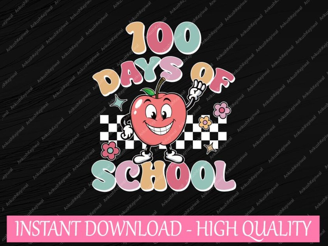 Happy 100 Days of School Svg, Cute 100 Day Teacher Valentine Svg, 100th ...