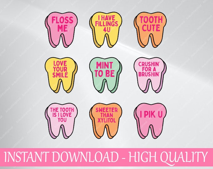 Layered Tooth SVG File, Digital Download for Cricut or Silhouette ...