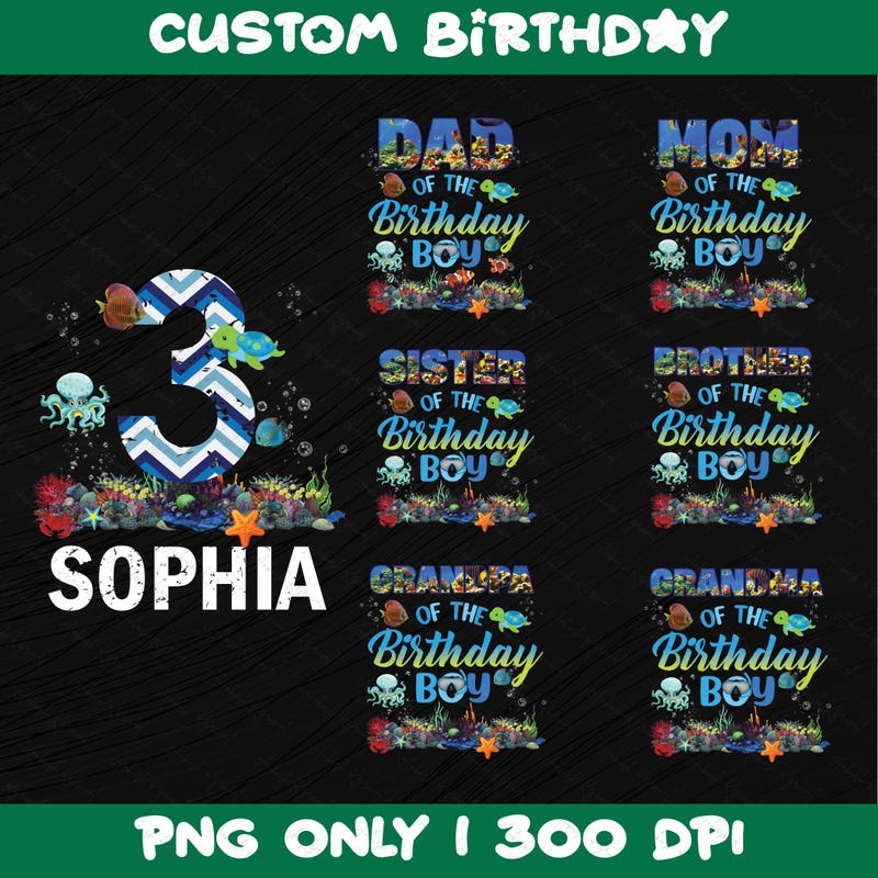 3 Under the Sea Png - Etsy