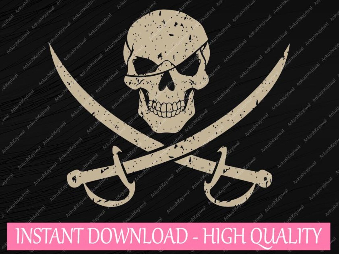 Pirate Skull and Crossbones Svg, Skeleton Halloween for Kids Svg ...