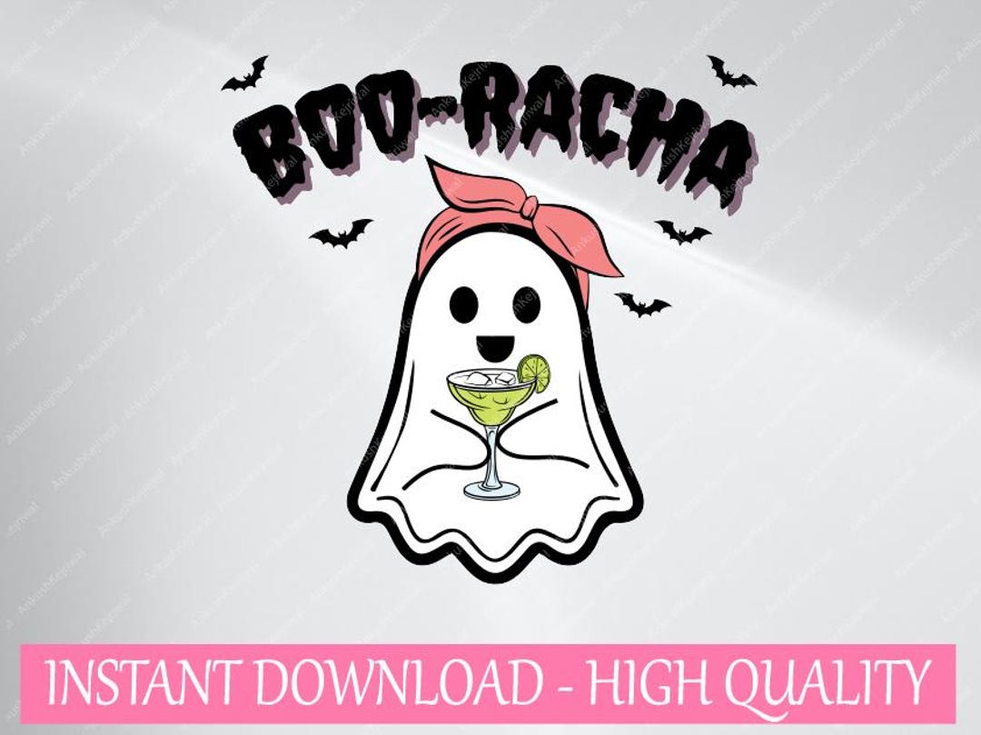 Boo-racha Svg, Funny Halloween Ghost Svg, Margarita Design Svg ...