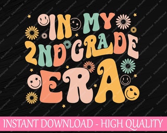 Pink Retro in My Second Grade Era PNG - Etsy