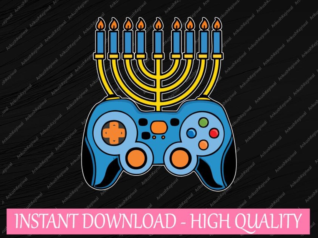 Jewish Video Game Gamer Svg, Hanukkah Chanukah Men Boy Youth Kids Svg ...