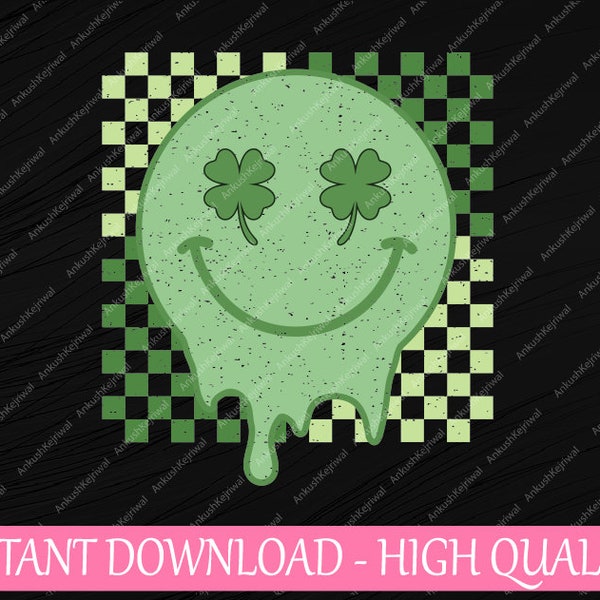 Shamrock Smiley Face - Etsy