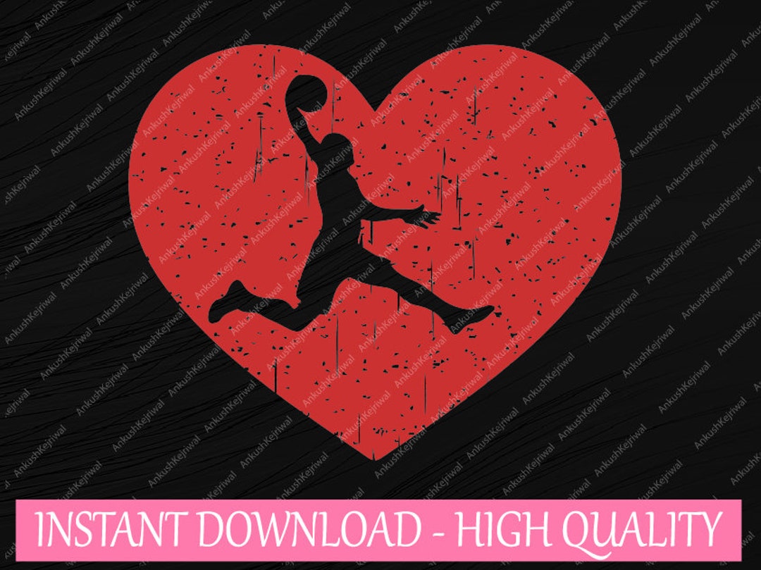 Valentines Day Love for Basketball Lovers Svg, Sport Valentine Svg ...