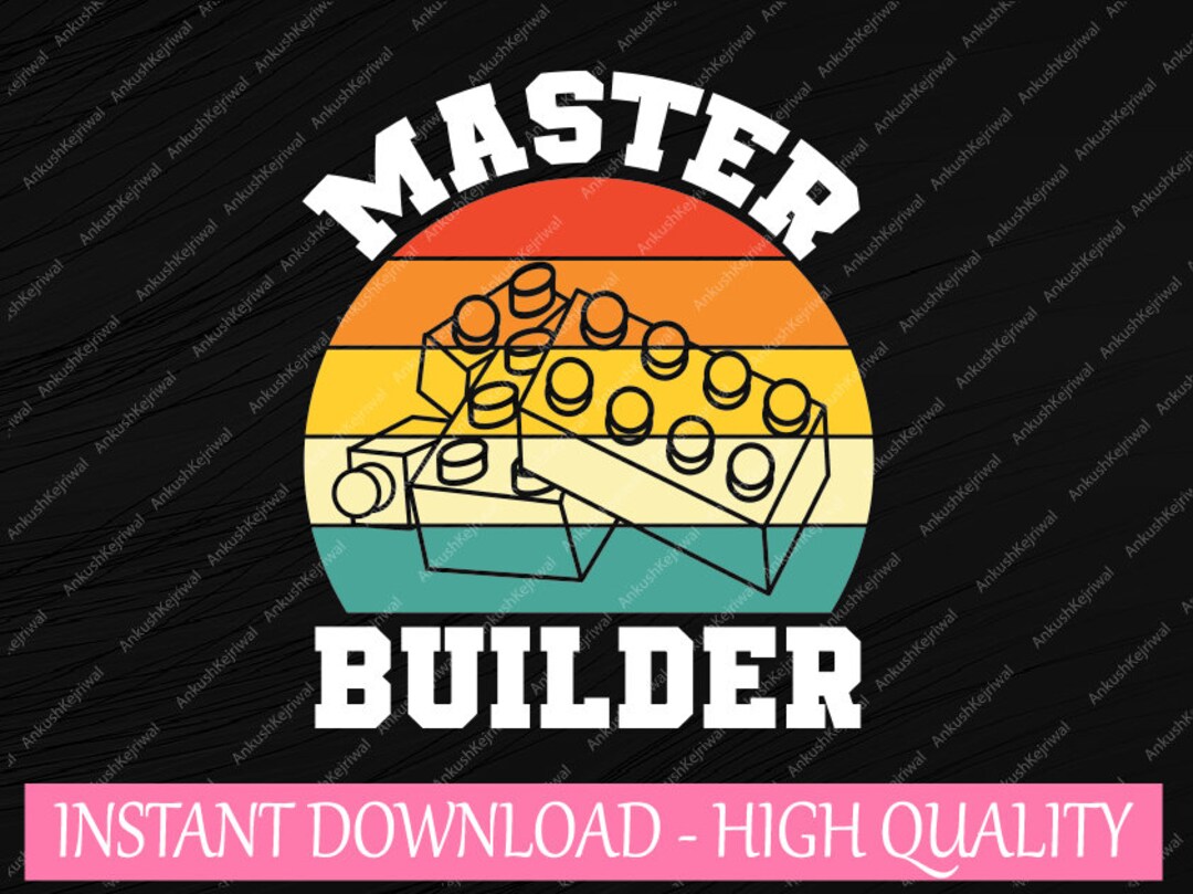 Master Builder Logo Svg, Building Blocks Brick Toy Master Builder Svg ...