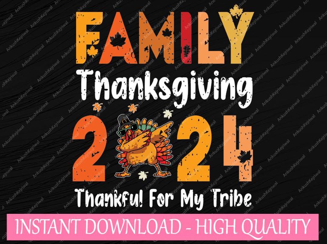 Family Thanksgiving 2024 Crew Svg, Dabbing Turkey Group Matching Svg ...