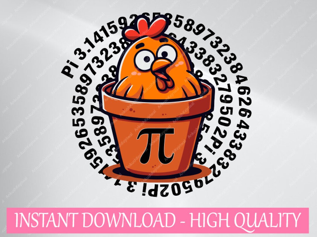 Chicken Pot PI Happy Pi Day Svg, Math Symbols Number Pi Svg, Pi Day Png ...