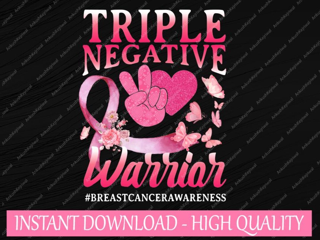 Triple Negative Png, Warrior Breast Cancer Awareness Png, Butterfly Png ...