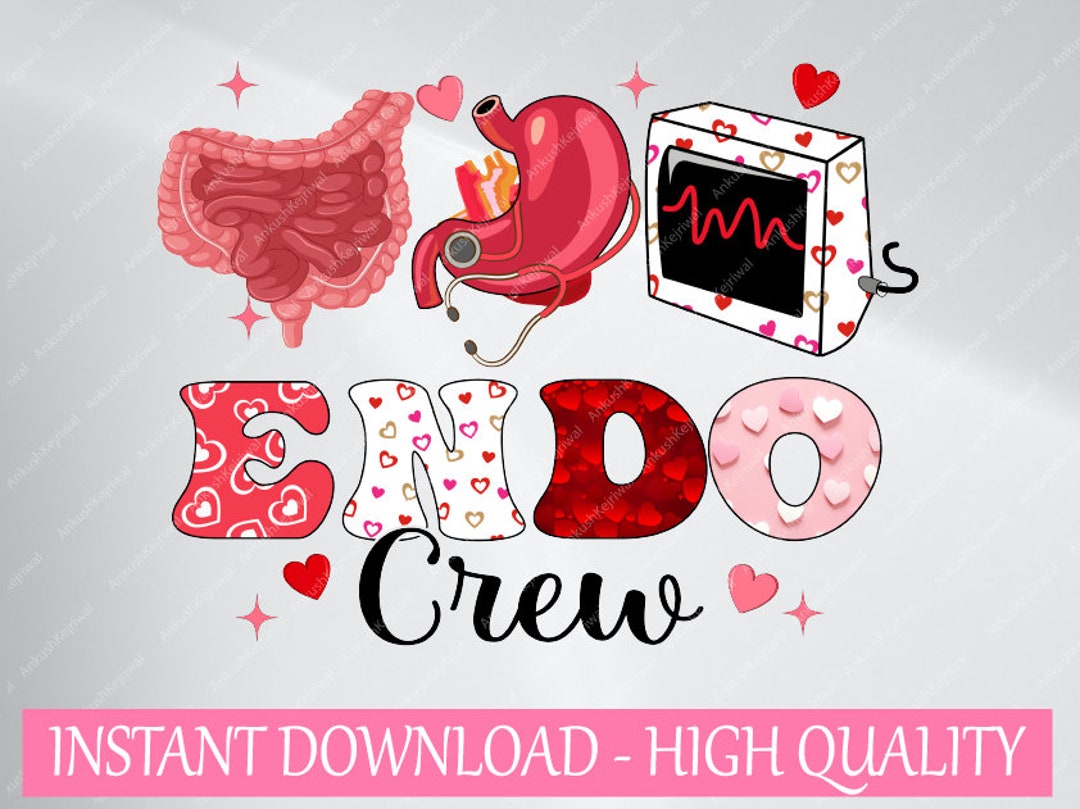 Endoscopy Crew Stomach Endoscopy Nurse Valentine's Day Png, Endo Squad ...