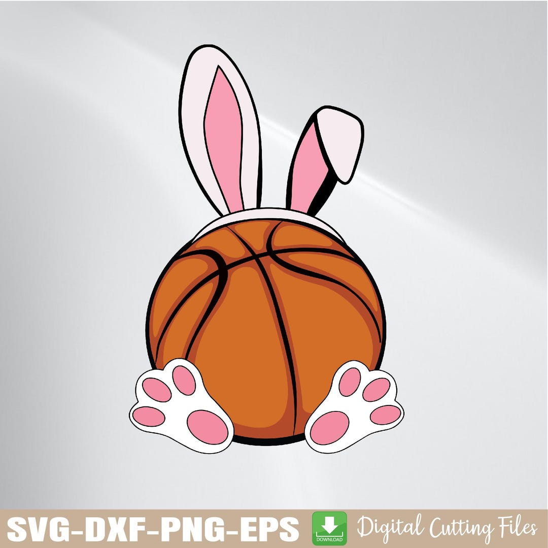 Easter Basketball for Men Women Svg, Basketball Bunny , Cute Basketball ...