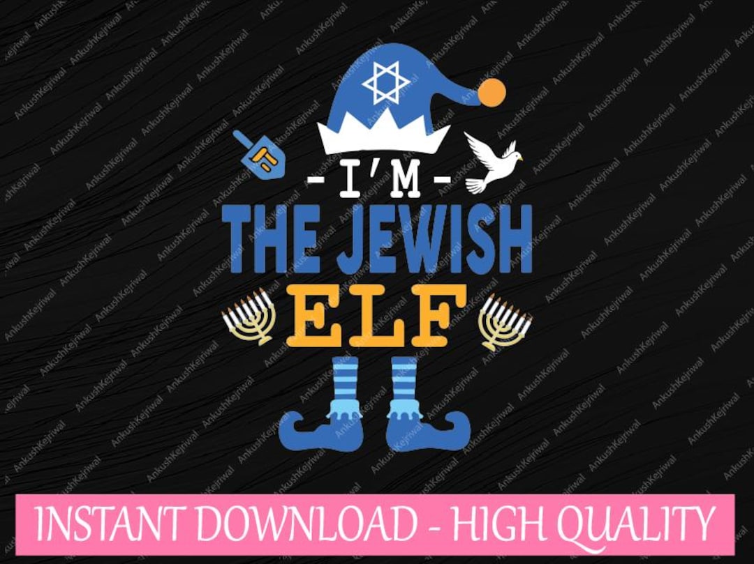 Happy Hanukkah Svg, Jewish Elf Family Svg, Funny Christmas Pajama Svg ...
