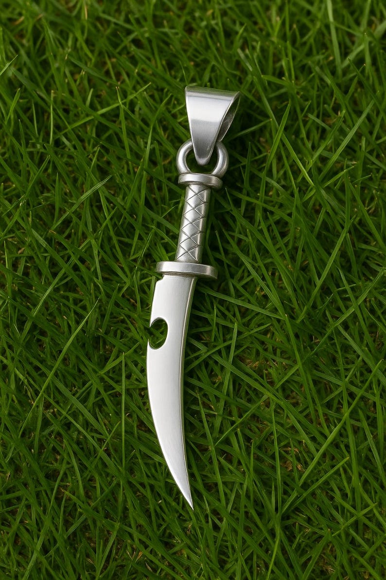 Demon Slayer Inspired Tengen Uzui Sword Pendant, Sound Hashira Katana Necklace,silver Blade ...