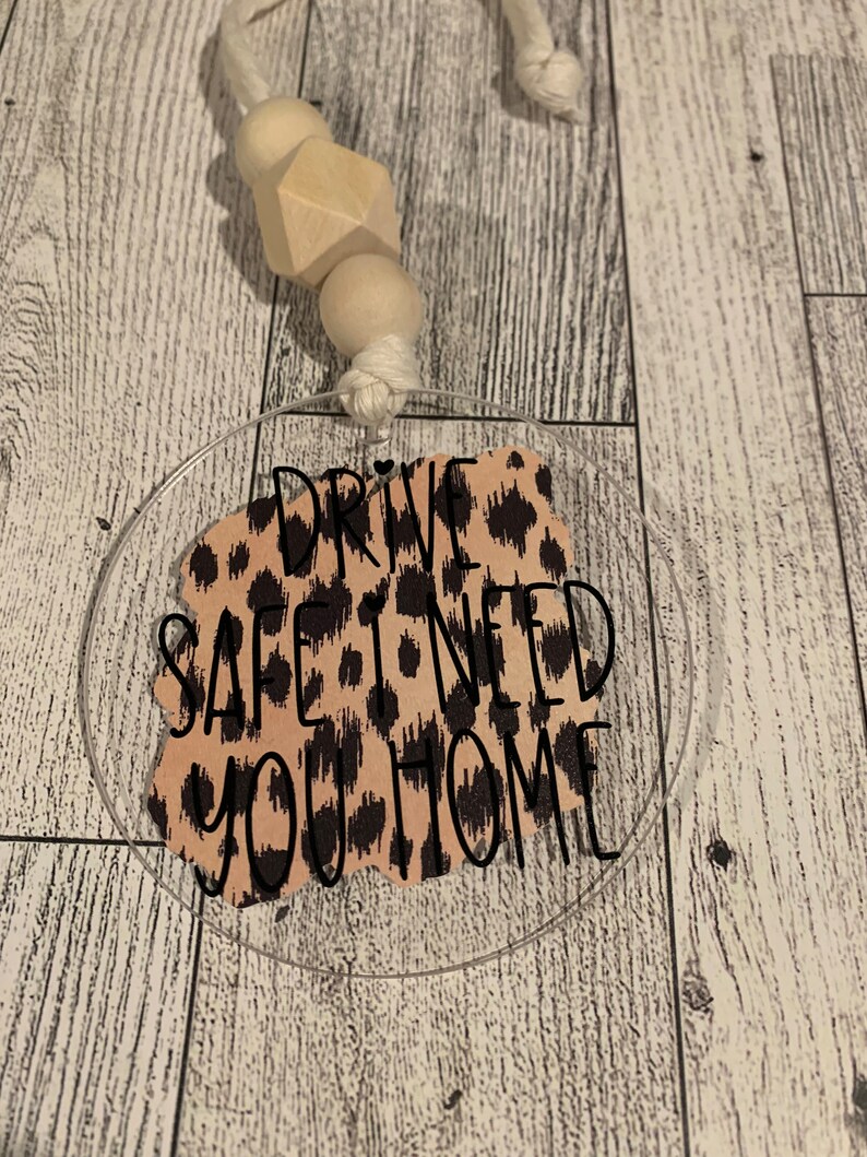 Customizable Rear View Mirror Charm - Etsy