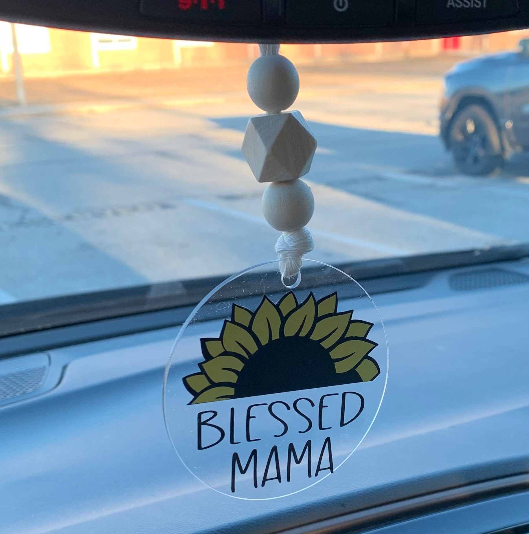 Customizable Rear View Mirror Charm - Etsy