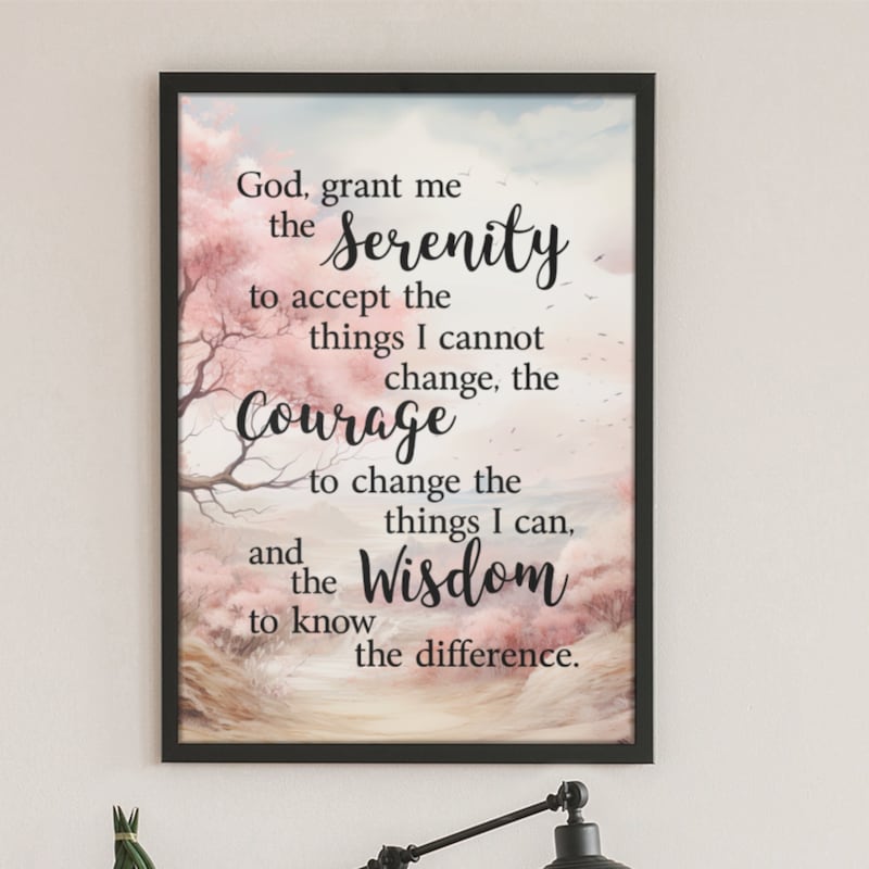 Serenity Prayer Art - Etsy