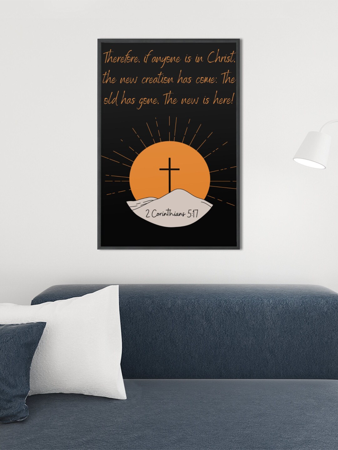 2 Corinthians 5:17 Bible Verse Wall Art, Printable Christian Wall Art ...