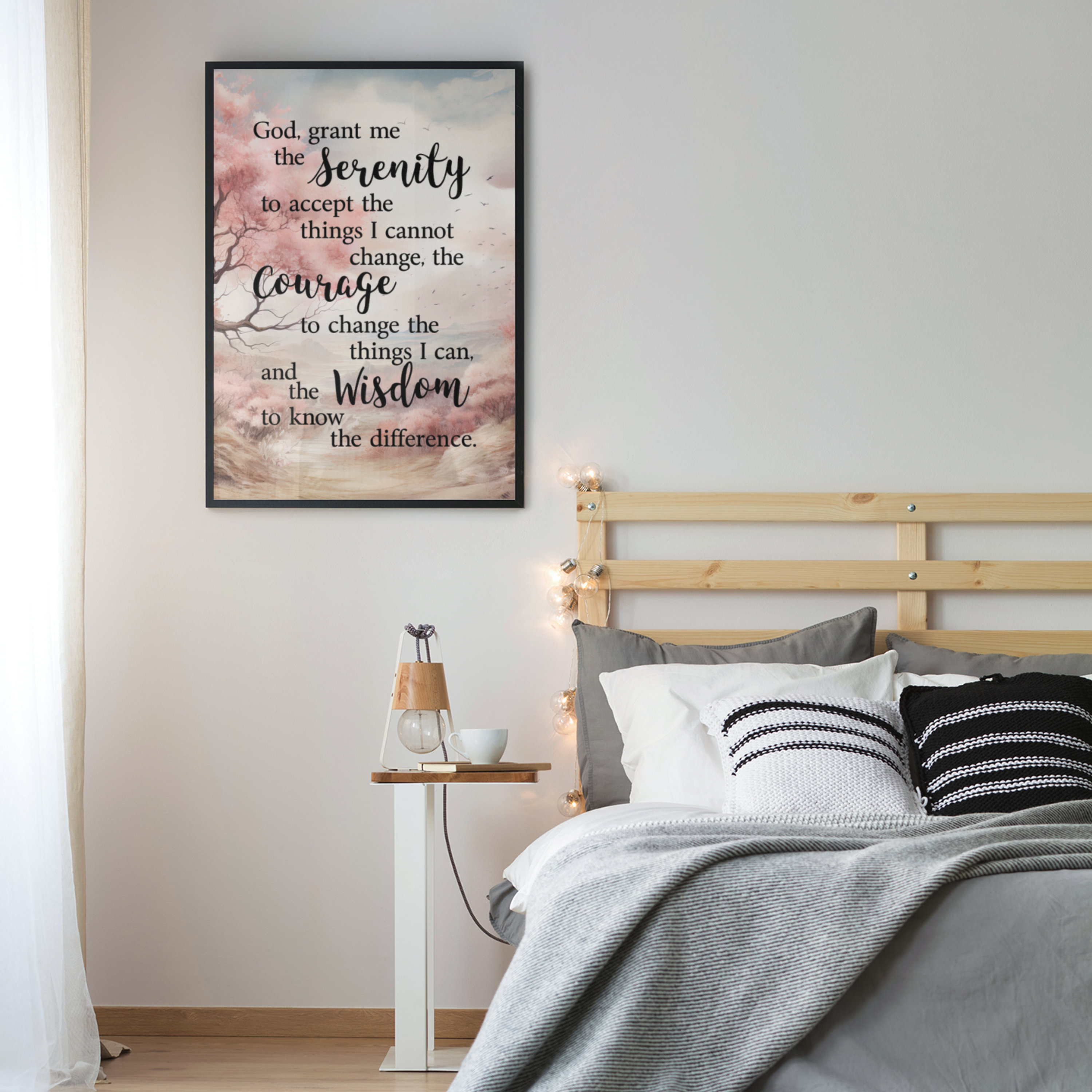 Serenity Prayer Wall Art: Inspirational Home Decor (unframed Poster) - Etsy