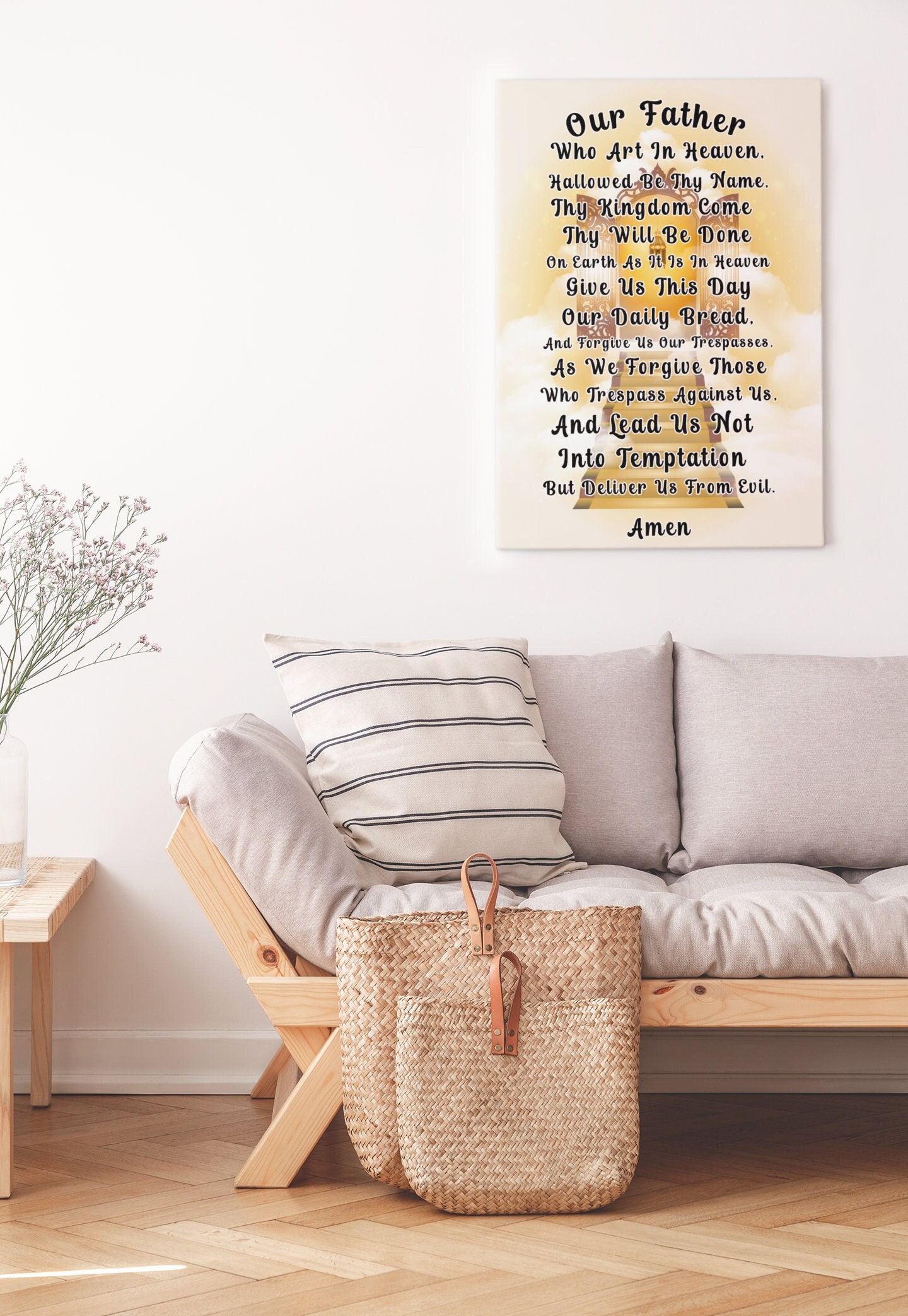 The Lord's Prayer Bible Verse Wall Art, Lord's Prayer Unframed Poster ...