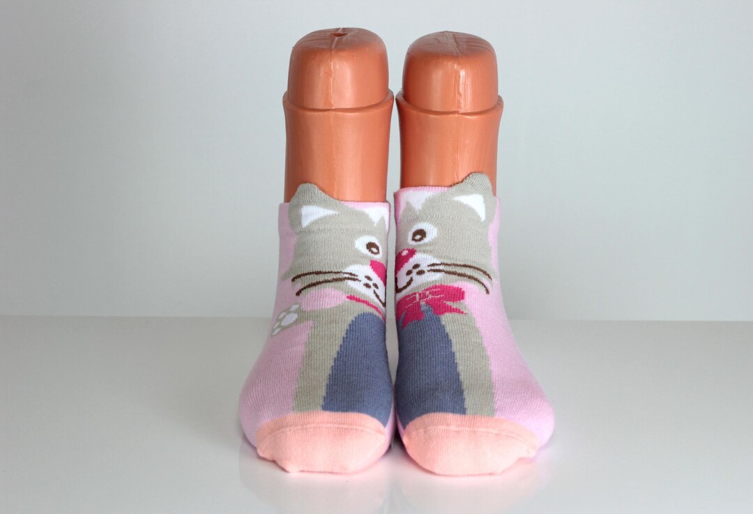 Socks With Cute Fox Face 3d Ear Socks Happy Funny Colourful Sock for ...