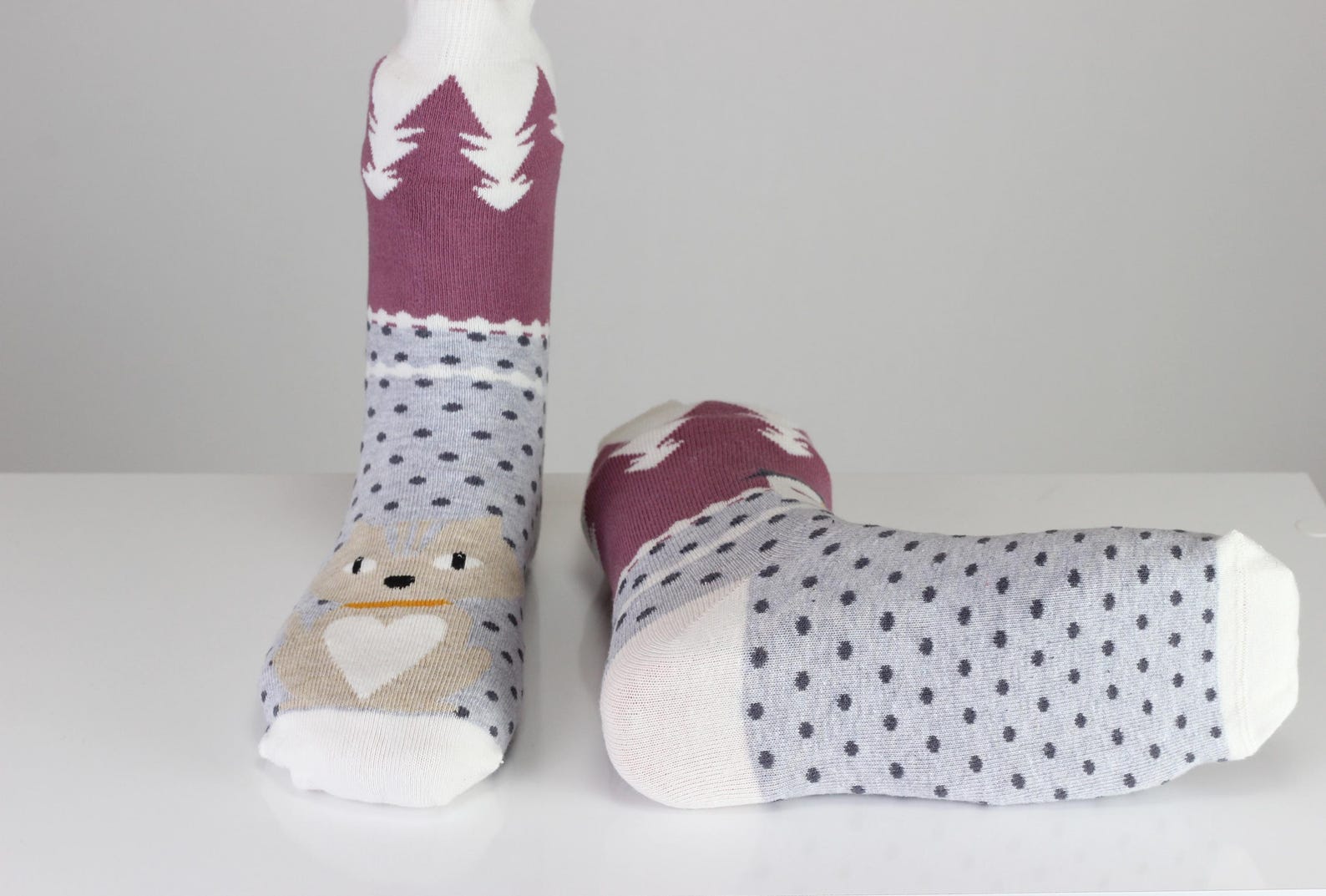 Personalized Winter Socks Custom Embroidered Socks Dog Cabin Crew Socks ...