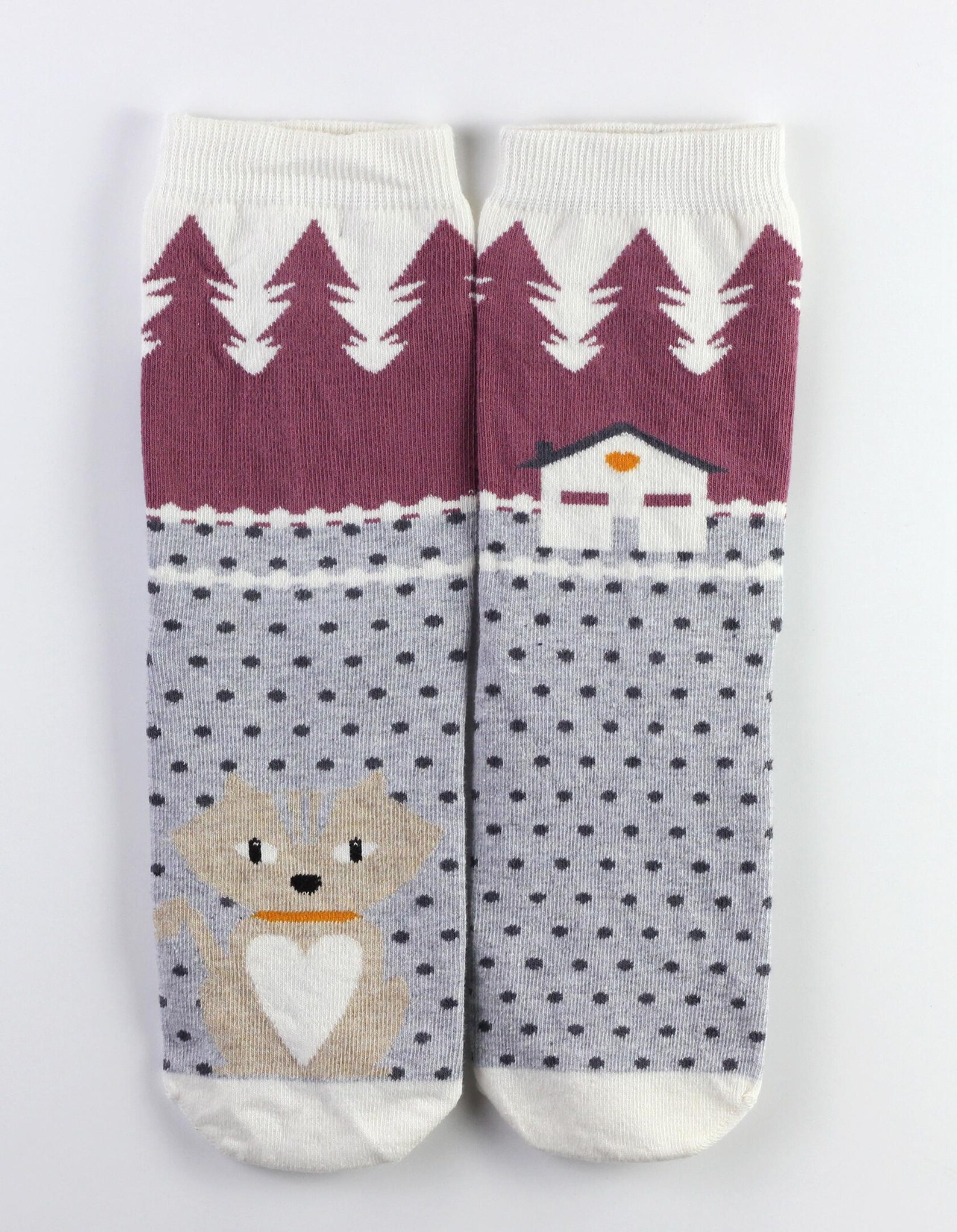 Personalized Winter Socks Custom Embroidered Socks Dog Cabin Crew Socks ...