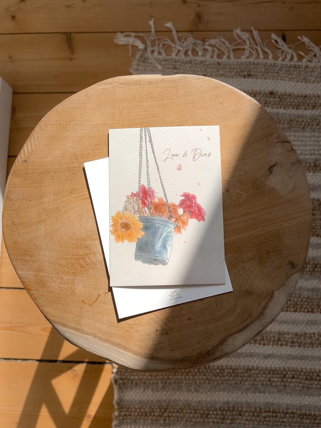 Islamic Greeting Card Love and Dua Card Flowers Greeting Card Islamic ...