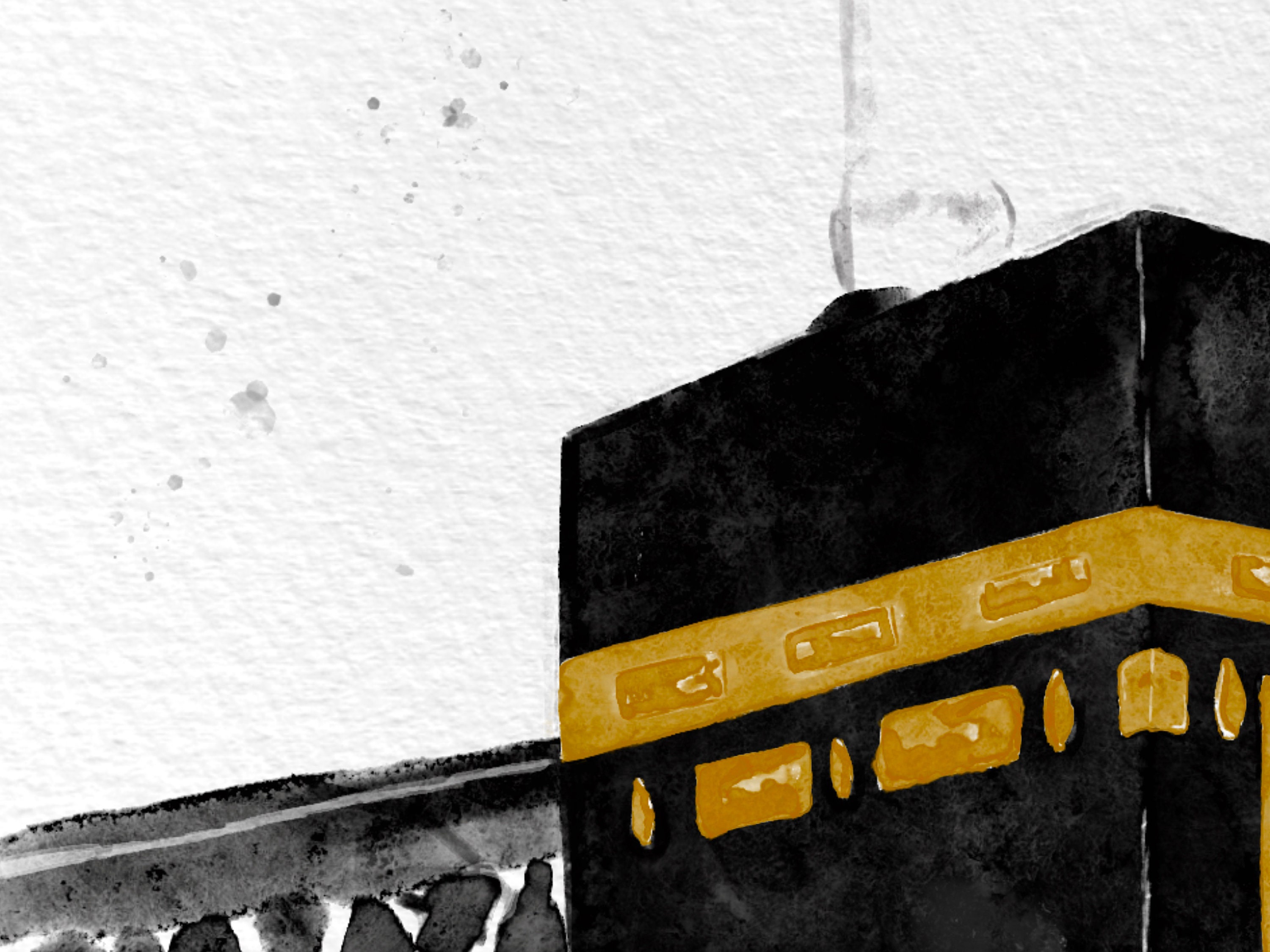 Mecca Poster Kaaba Poster Wall Art Mecca Islam Kaaba Masjid Haram Mecca ...