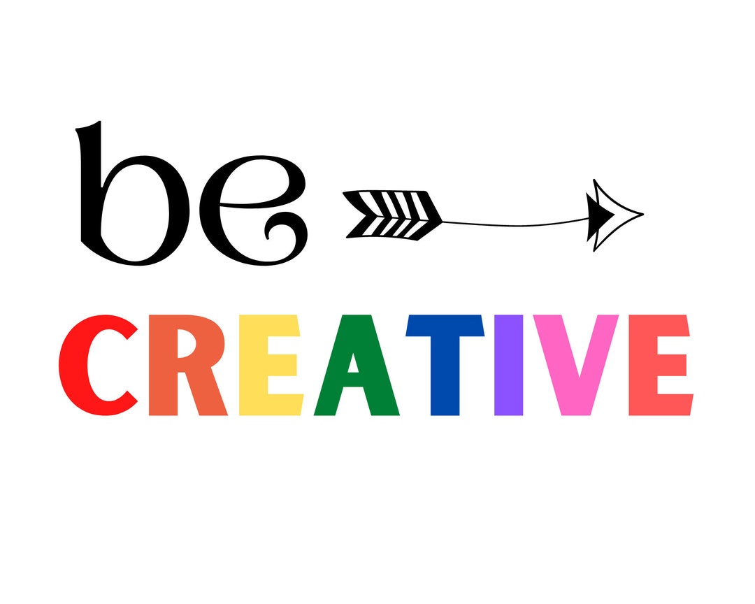 Be Creative Poster - Etsy