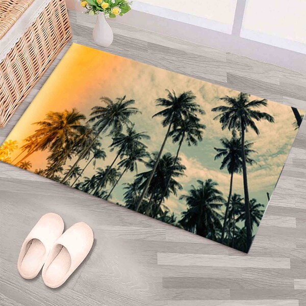 Palm Tree Rug - Etsy