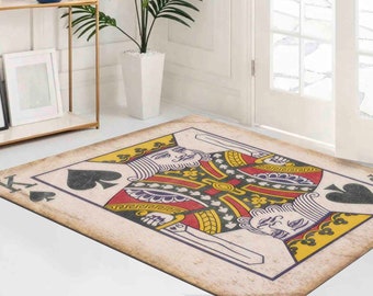 King of Hearts Rug - Etsy