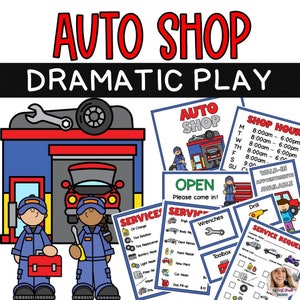 Auto Shop Dramatic Play Center / Pretend Play / Elementary School ...