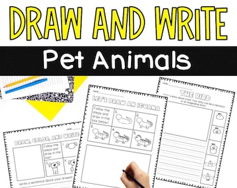 Valentine February Directed Drawing and Writing Activity for Kids ...