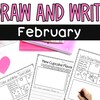 Valentine February Directed Drawing and Writing Activity for Kids ...