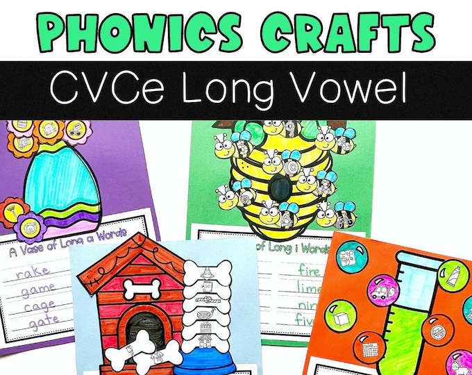 Phonics CVCE Long Vowels sentence Building - Etsy Hong Kong